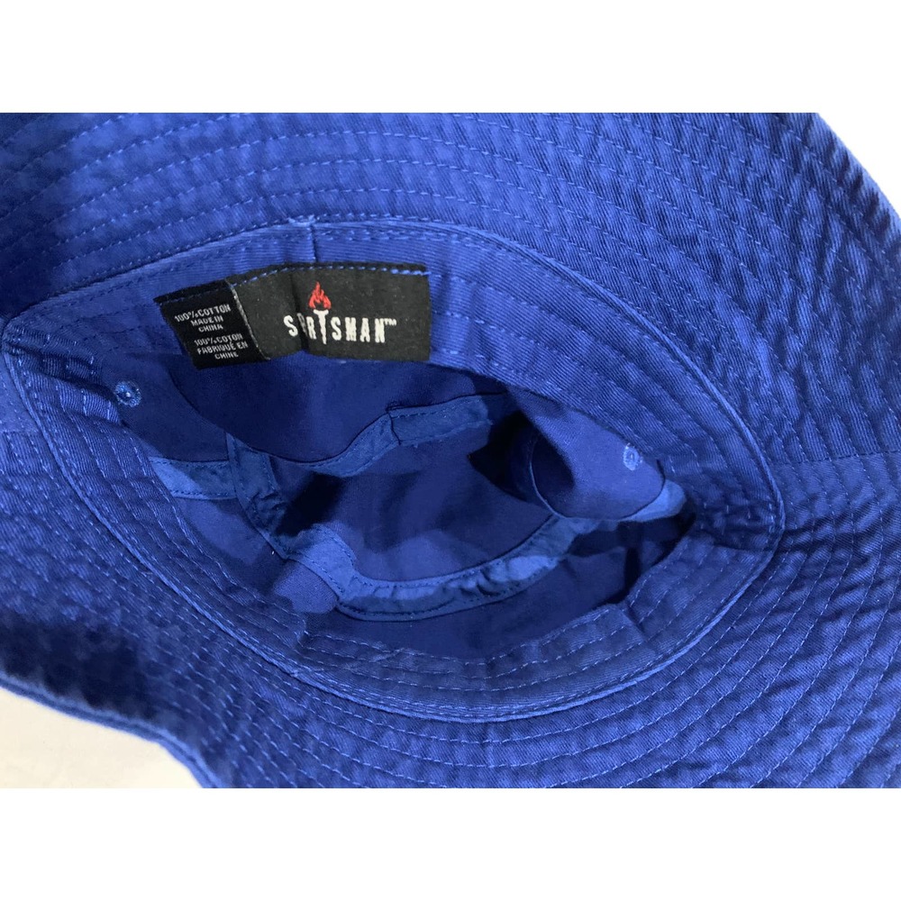 Billie Eilish Royal Blue Bucket Hat Lime Green Embroi… - Gem